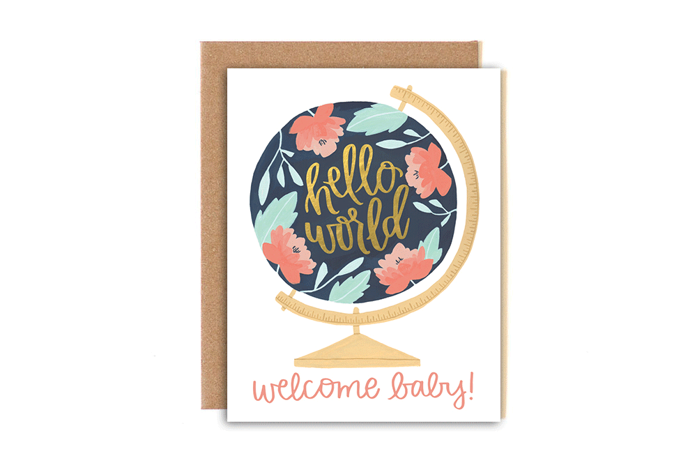 Hello World Card – Plumfield