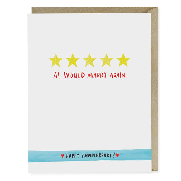 Five Stars Anniversary Card – Plumfield