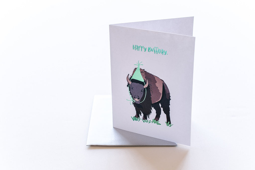 Happy Buffday Card – Plumfield
