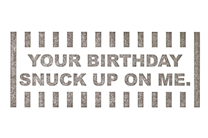 Sneaky Birthday Card – Plumfield