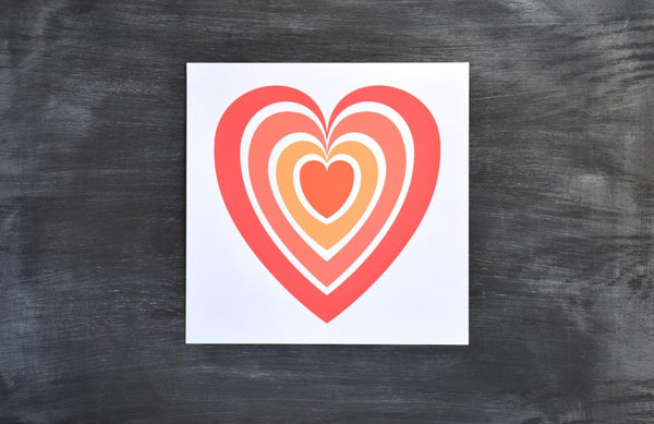 Heart Screenprint - Red – Plumfield