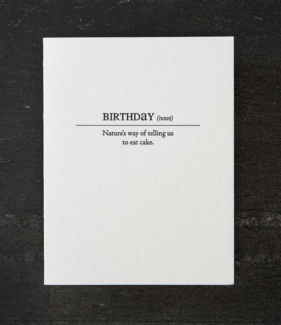 Birthday Definition Card – Plumfield