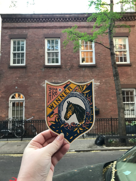 Winner Shield Card – Plumfield