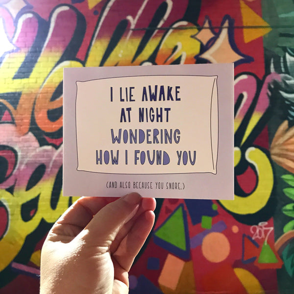 Lie Awake Card – Plumfield
