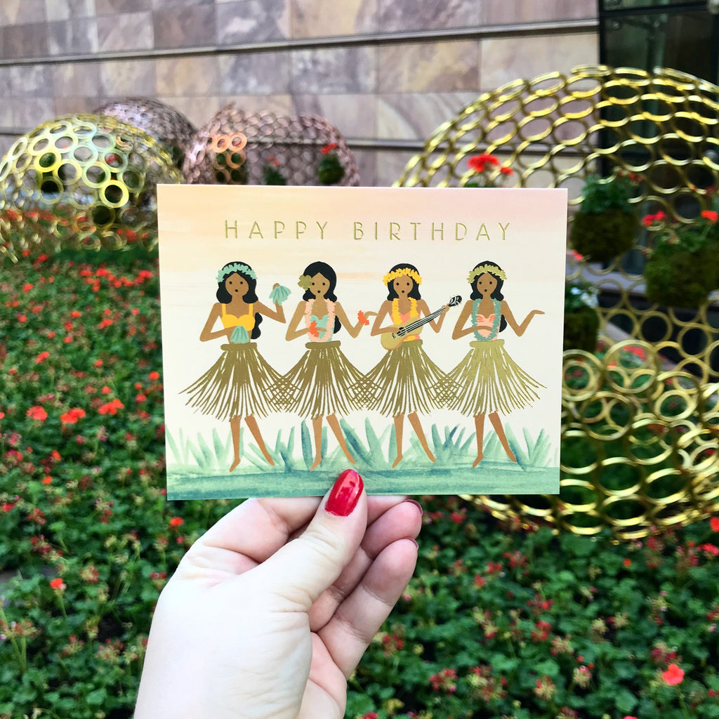 Hula Birthday Card – Plumfield