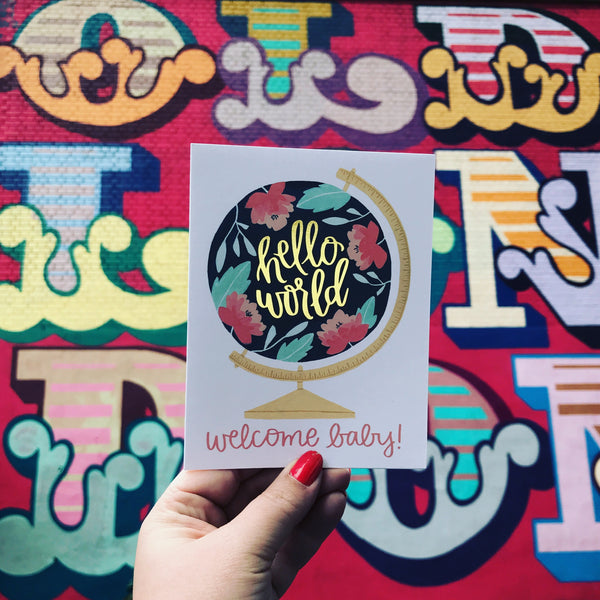 Hello World Card – Plumfield