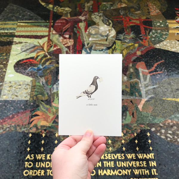 Pigeon Note Card – Plumfield