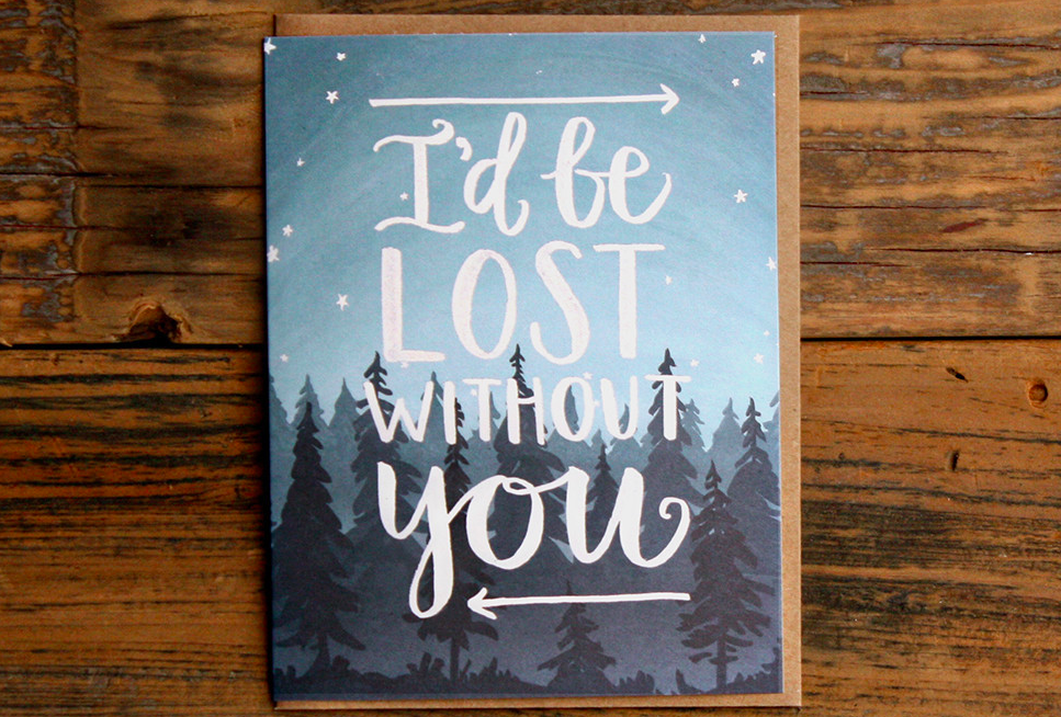 Lost Without You Card – Plumfield